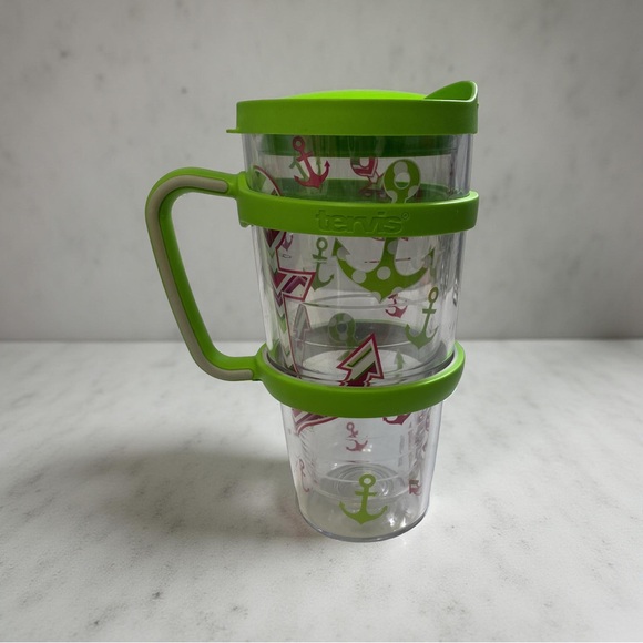 tervis | Dining | Tervis 24oz Anchor Cup Neon Green Lid Handle | Poshmark